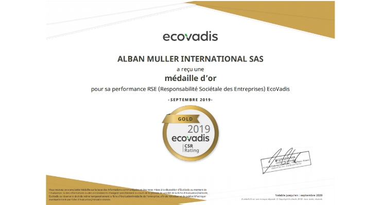 Alban Muller Awarded Gold Status | Happi