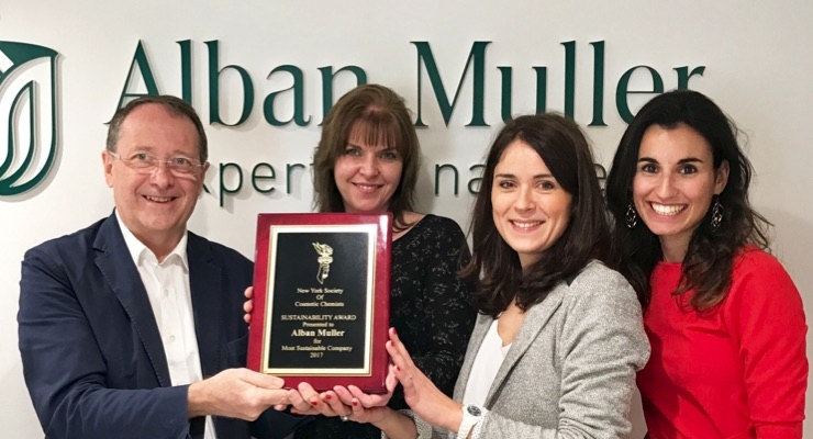 Alban Muller Honored For Sustainability Efforts | Happi