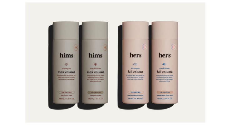 Hims & Hers Launches New Line of Volumizing Shampoos and Conditioners ...
