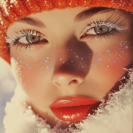 snowflake inspired makeup